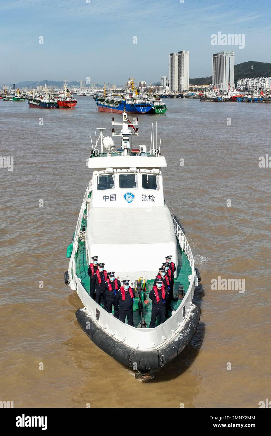 ZHOUSHAN, CHINA - JANUARY 31, 2023 - Coastal Defense and anti-smuggling ...