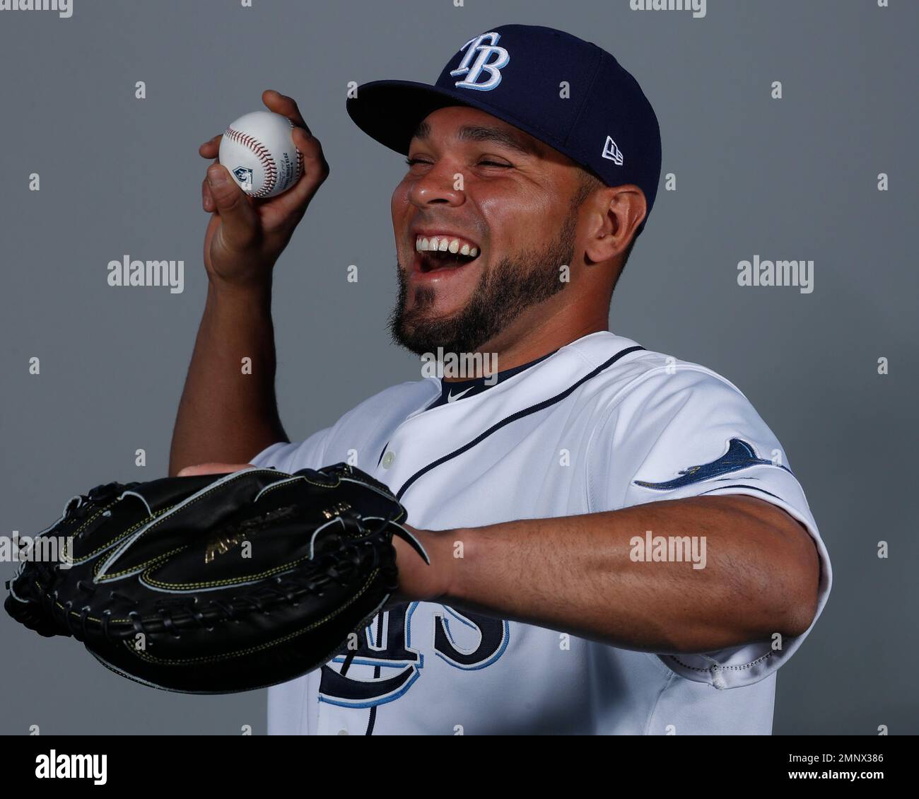 This is a 2018 photo of Johnny Monell of the Tampa Bay Rays baseball ...