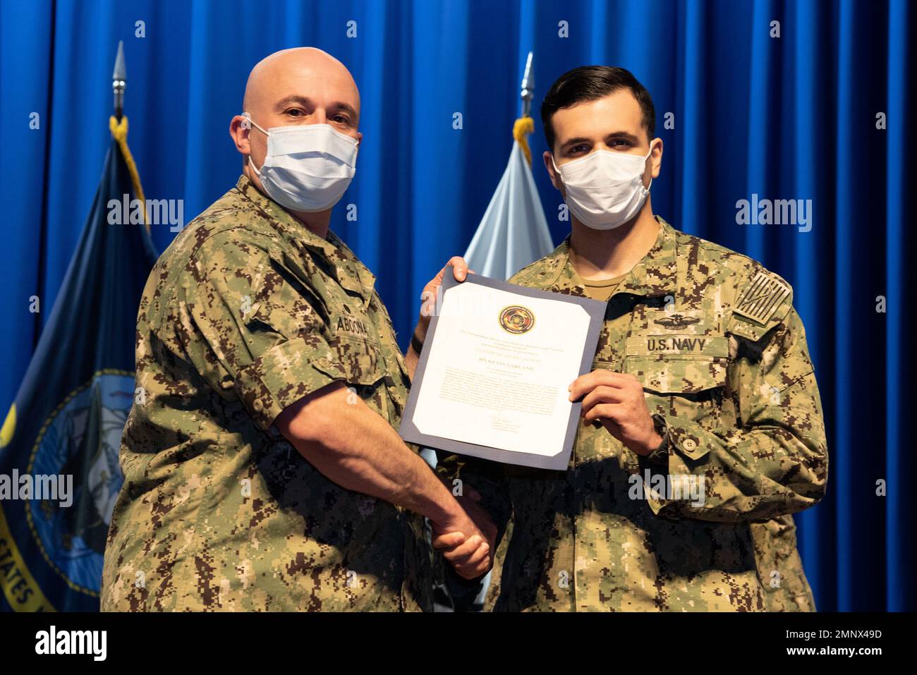 Hospital Corpsman 2nd Class Kevin Garland receives a Letter of ...