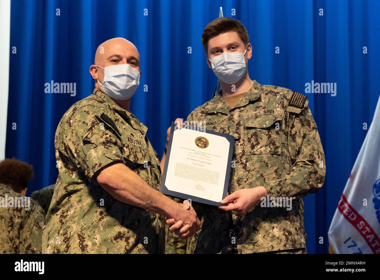 Hospital Corpsman Morgan Slaninko receives a Letter of Appreciation ...