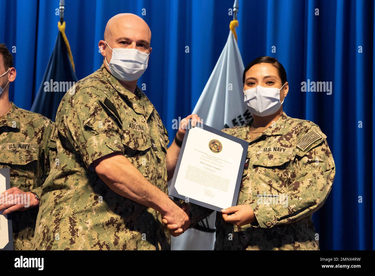Hospital Corpsman 2nd Class Angela Marte receives a Letter of ...