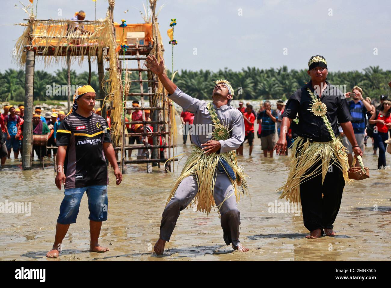 Indigenous Mah Meri shaman goes into a trance during a ritual called ...