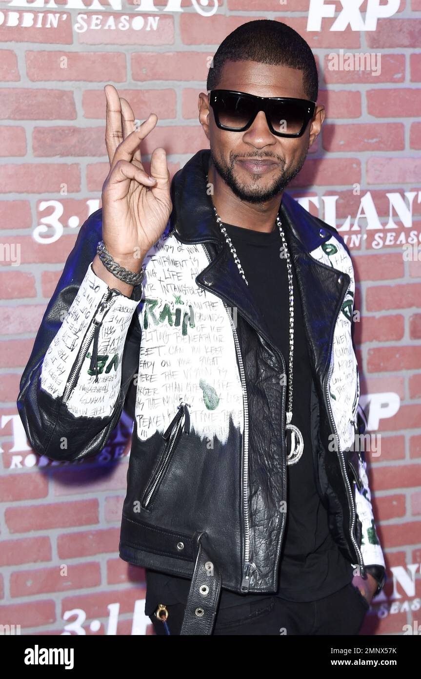 Usher attends the LA Premiere of "Atlanta" Robbin' Season at the Ace ...