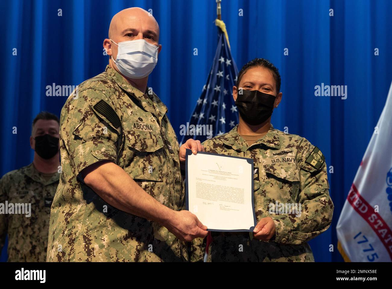 Hospital Corpsman 1st Class Corrine Ramos receives her Flag Letter of ...