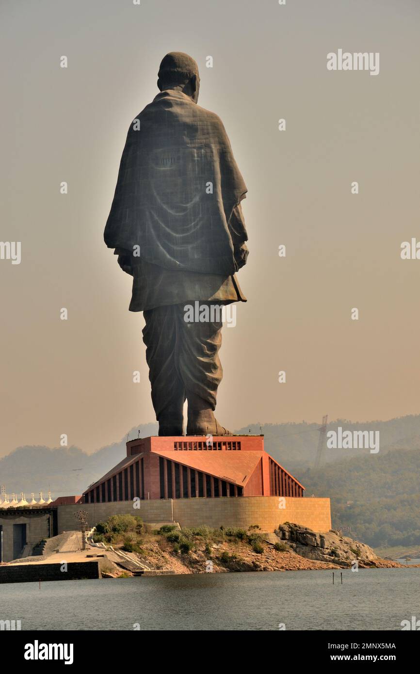 Statue Of Unity, colossal statue of Vallabhbhai Patel, tallest statue in the world, located in ...