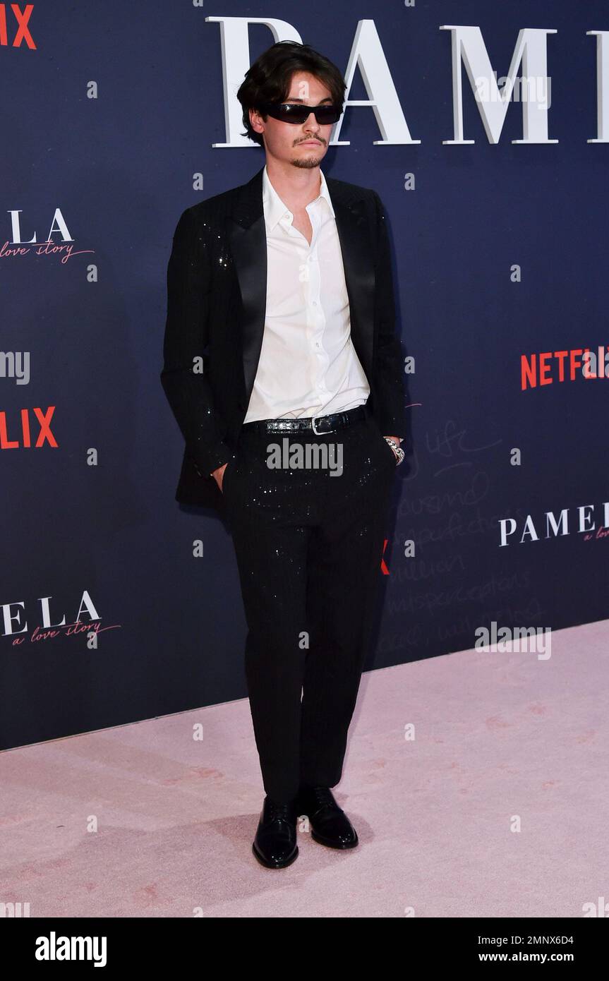 Dylan Jagger Lee arrives at the world premiere of "Pamela, a love story ...