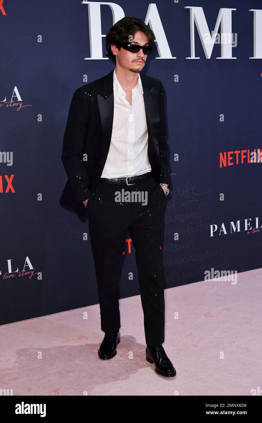 Dylan Jagger Lee arrives at the world premiere of "Pamela, a love story ...