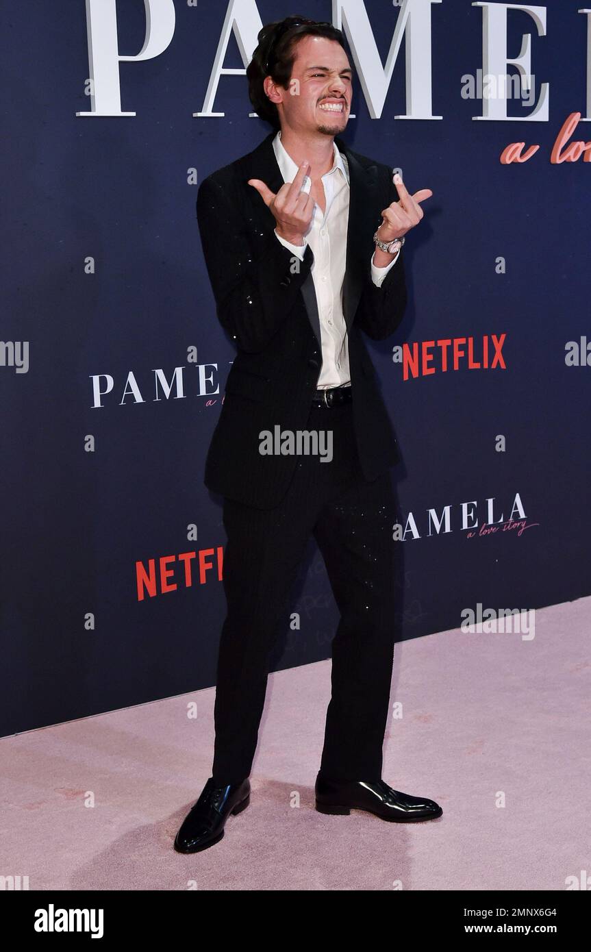 Dylan Jagger Lee arrives at the world premiere of "Pamela, a love story ...