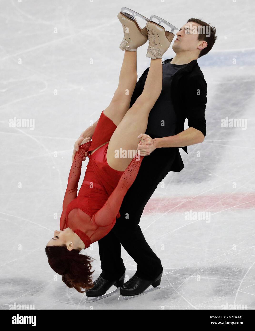 Marie-Jade Lauriault and Romain Le Gac of France perform during the ice ...