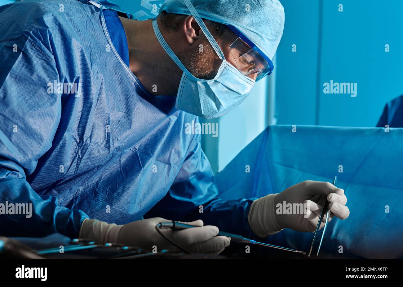 Close-up of surgeon during operation. Profession of surgeon Stock Photo ...