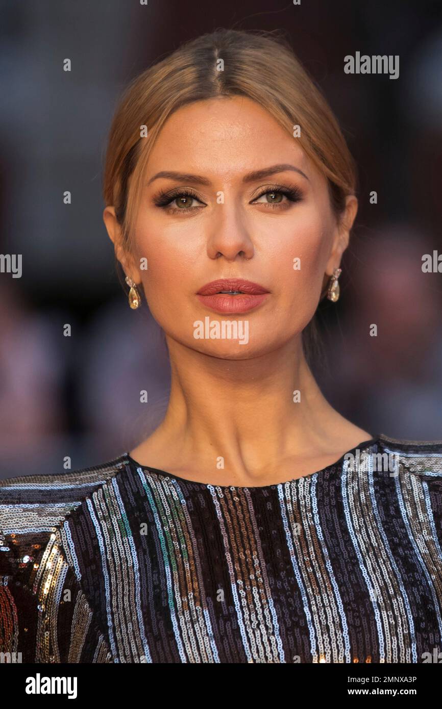 Victoria Bonya poses for photographers upon arrival at the BAFTA Film ...