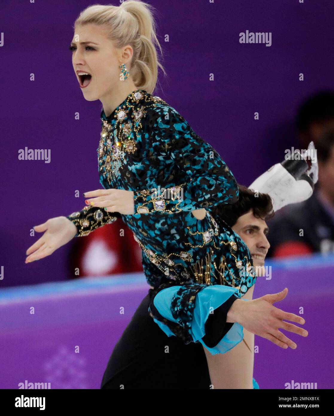 Piper Gilles and Paul Poirier of Canada perform during the ice dance ...