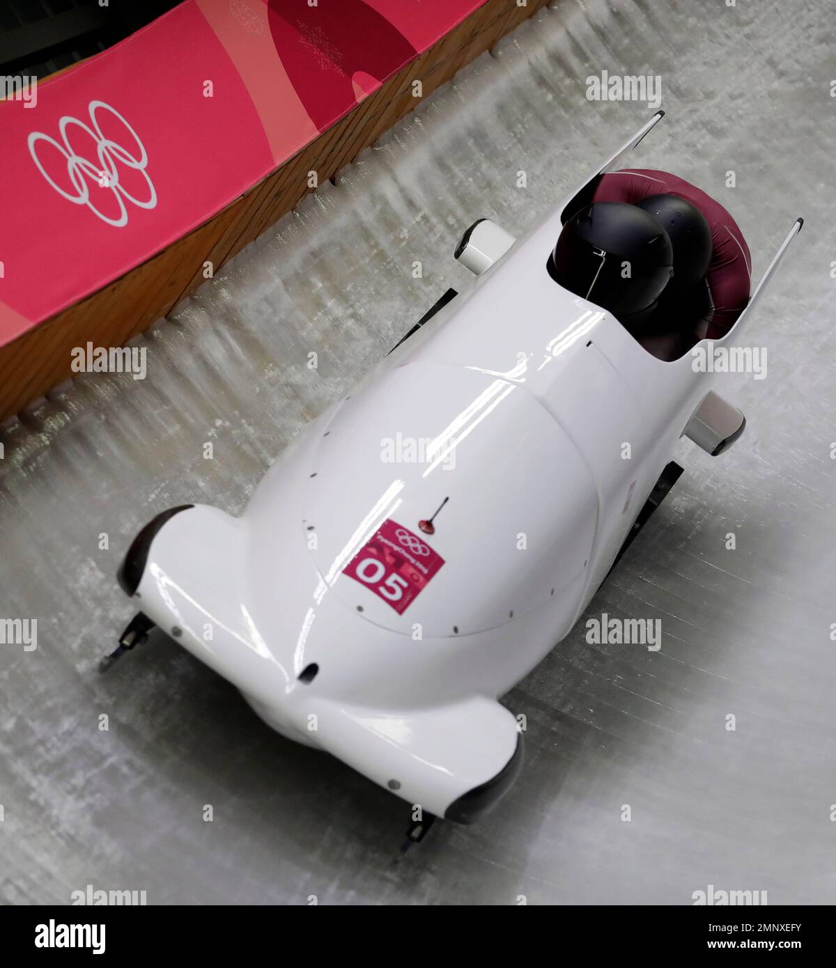 Driver Maxim Andrianov and Yury Selikhov of the Olympic Athletes of ...