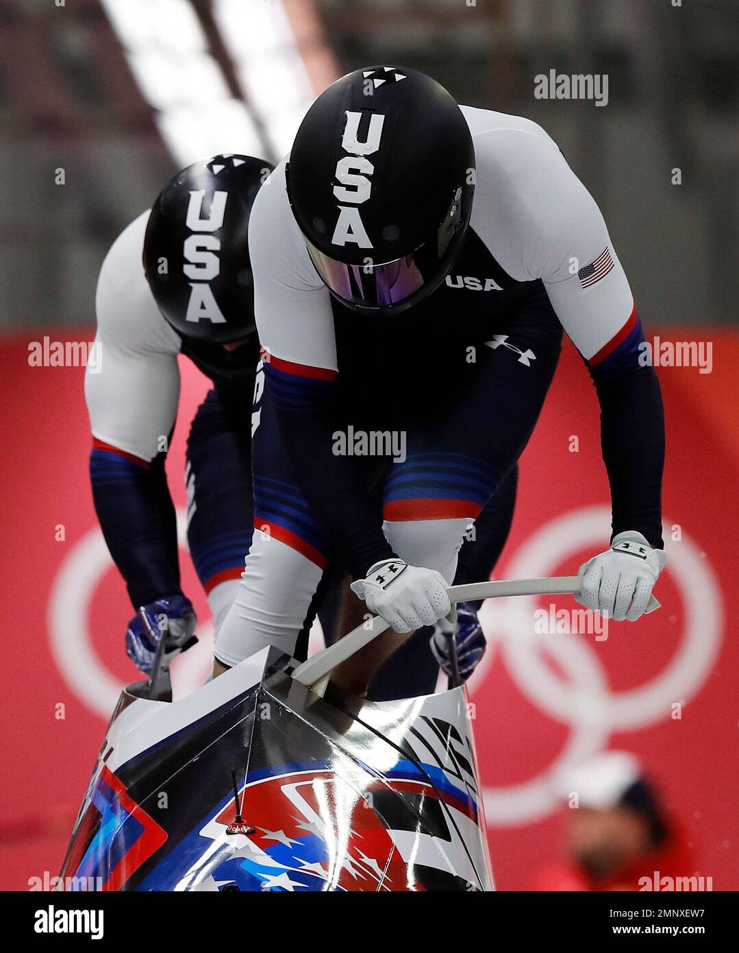 Driver Nick Cunningham and Hakeem Abdul-Saboor of the United States ...