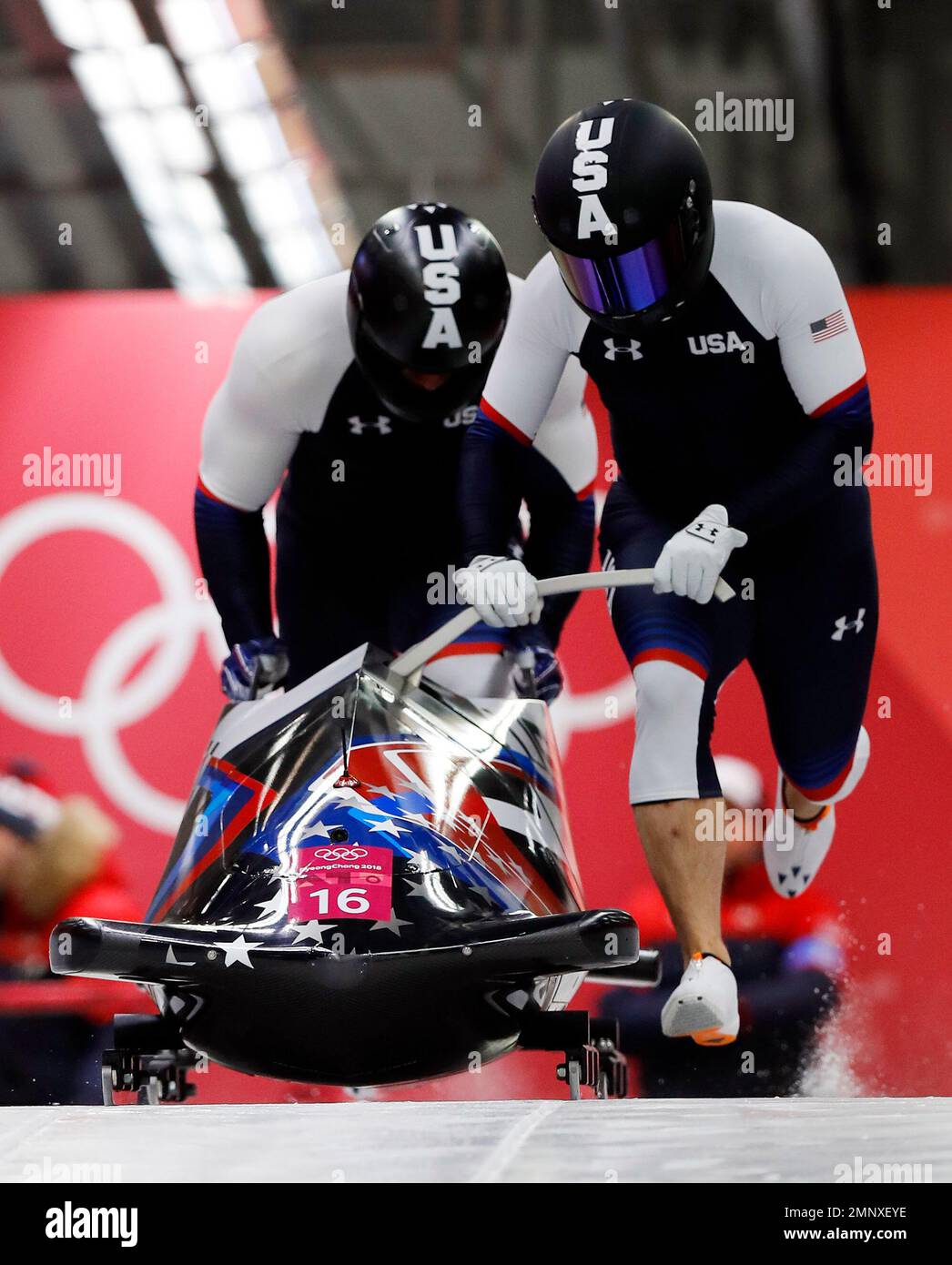 Driver Nick Cunningham and Hakeem Abdul-Saboor of the United States ...