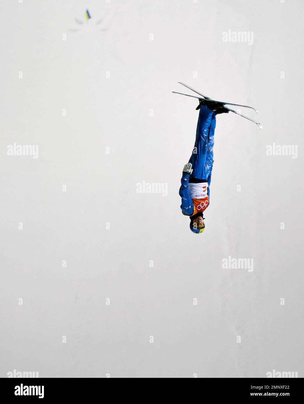 Oleksandr Abramenko, of Ukraine, jumps during the men's aerial final at ...