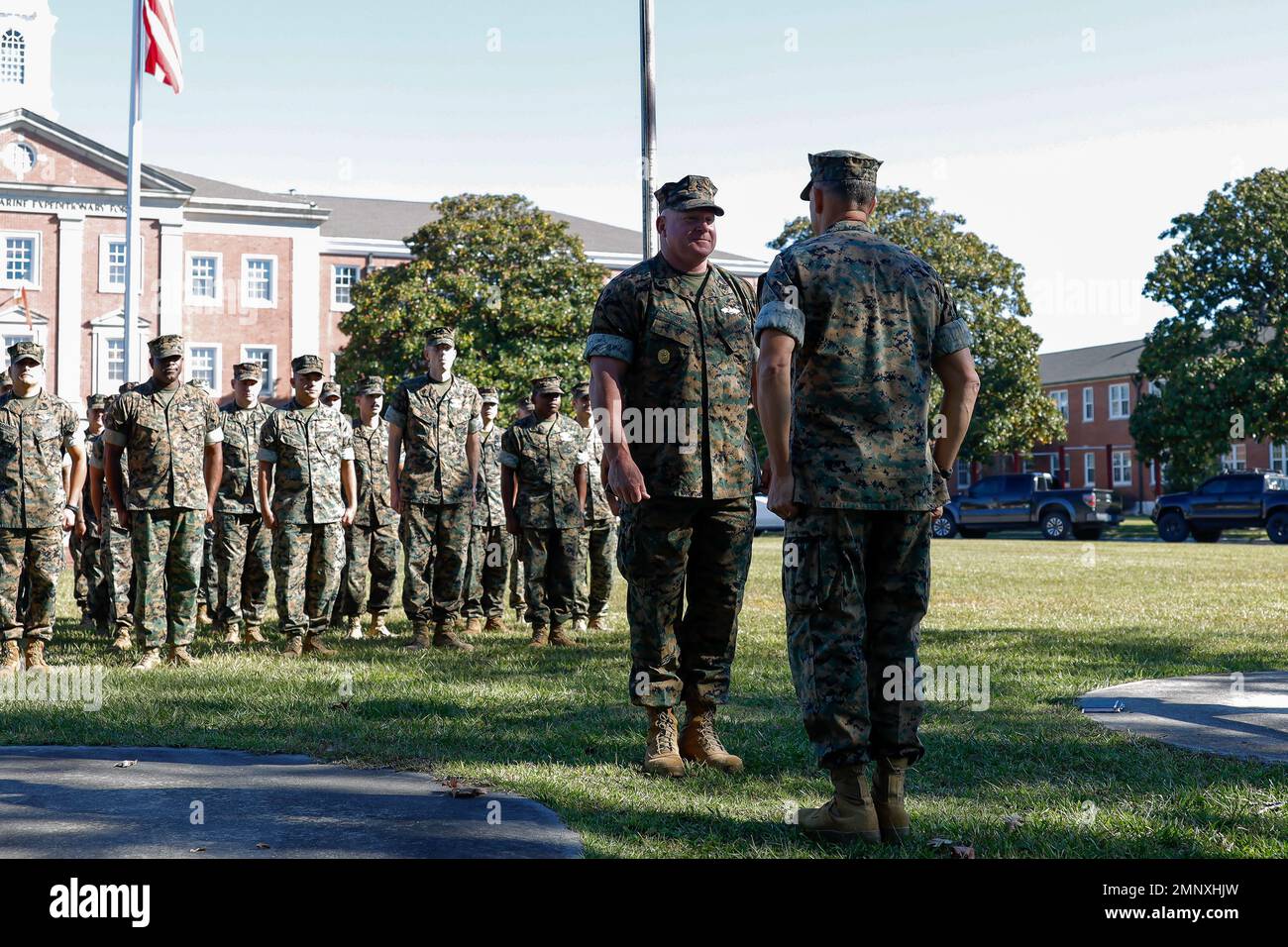U.S. Navy Command Master Chief Scottie Cox, command master chief of 2d ...