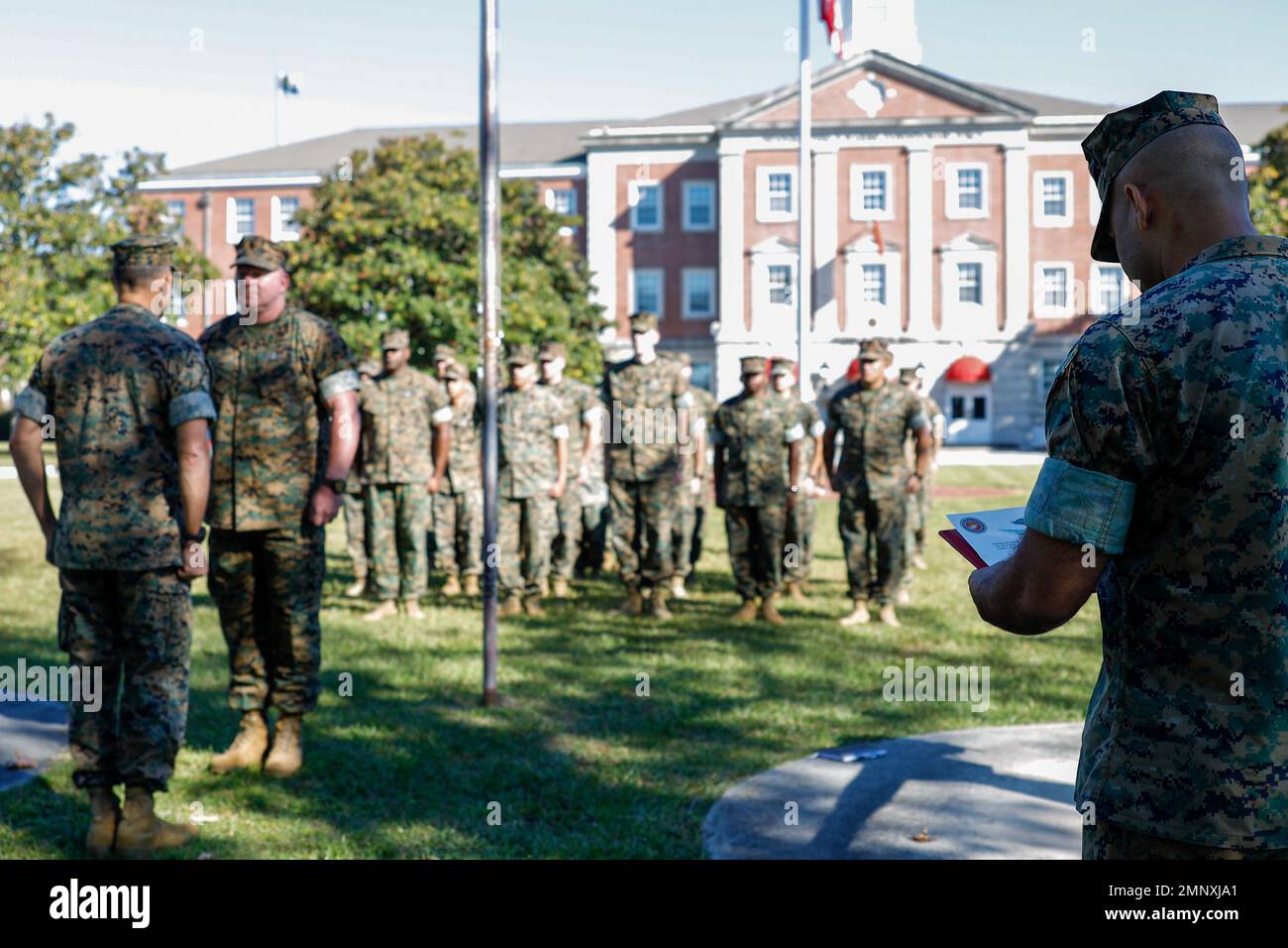 U.S. Navy Command Master Chief Scottie Cox, command master chief of 2d ...