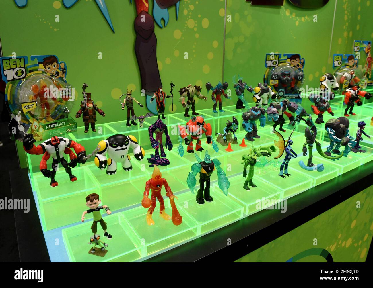 Ben 10Action Figure assortment is on display in the Playmates Toys ...