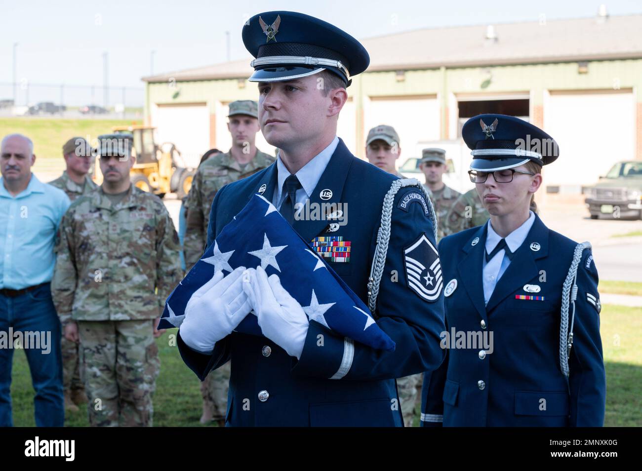 167th Airlift Wing Base Honor Guard members, Master Sgt. Geoffrey ...