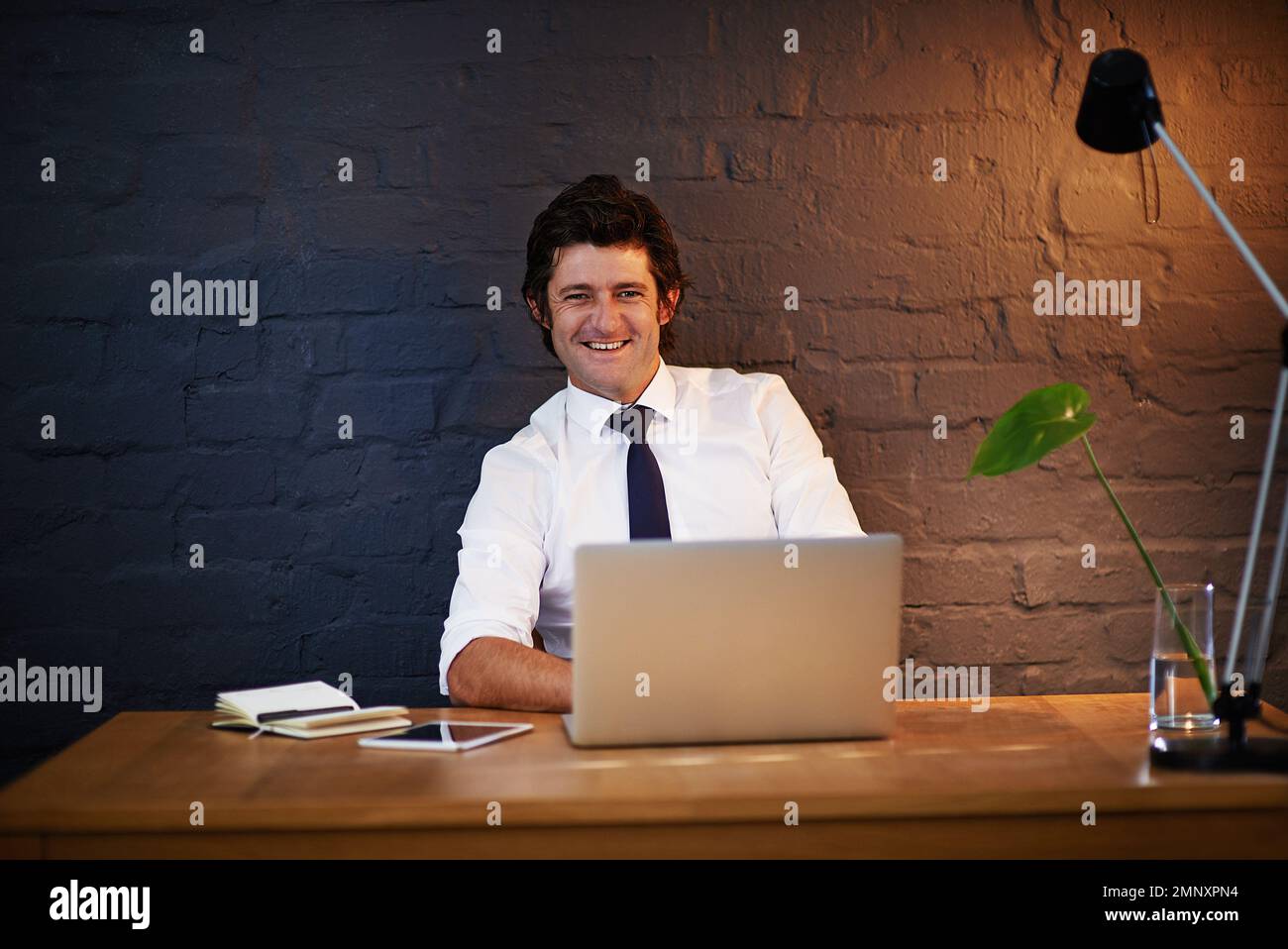 Success- youve gotta work for it. a businessman working at his laptop ...