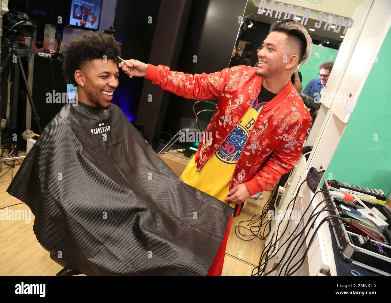 IMAGE DISTRIBUTED FOR MICROSOFT - Nick Young, left, and Jayr Mallari ...