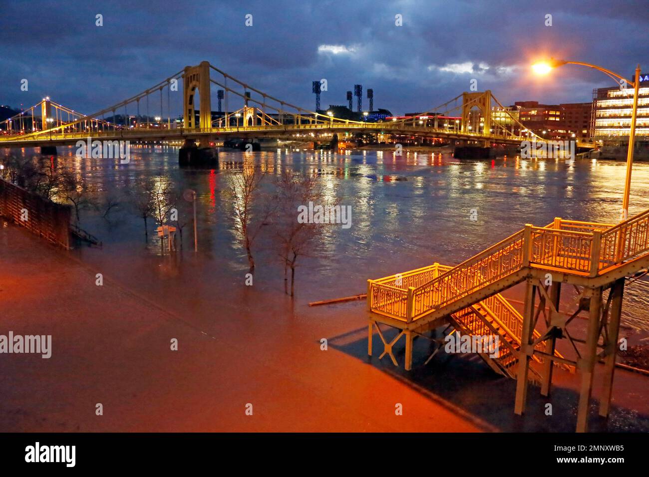 Steps to the Ninth Street bridge and Duquesne Boulevard in downtown ...