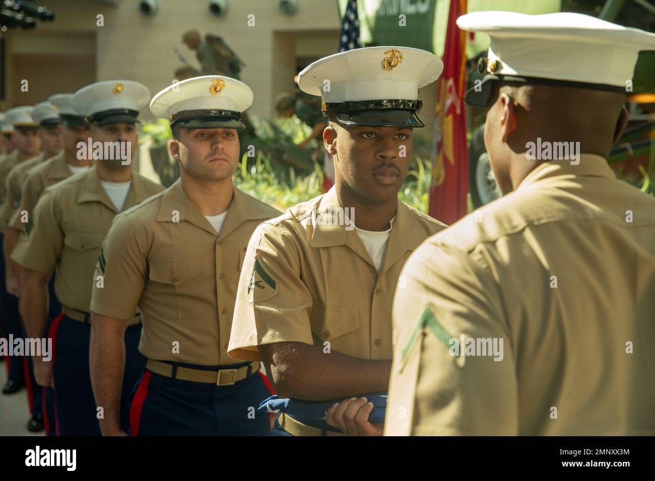 U.S. Marines conduct a ceremony to honor Chief Warrant Officer 3 Ryan ...