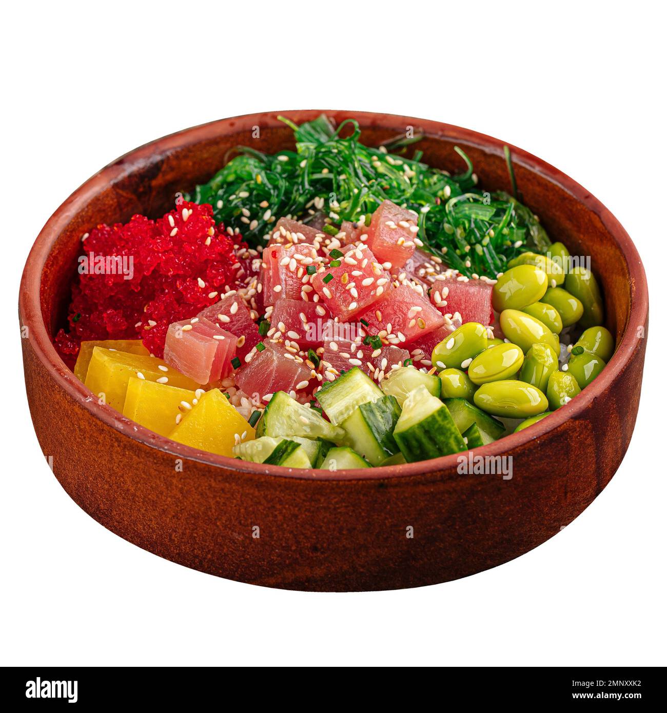 Poke bowl tuna hawaiian Cut Out Stock Images & Pictures - Alamy