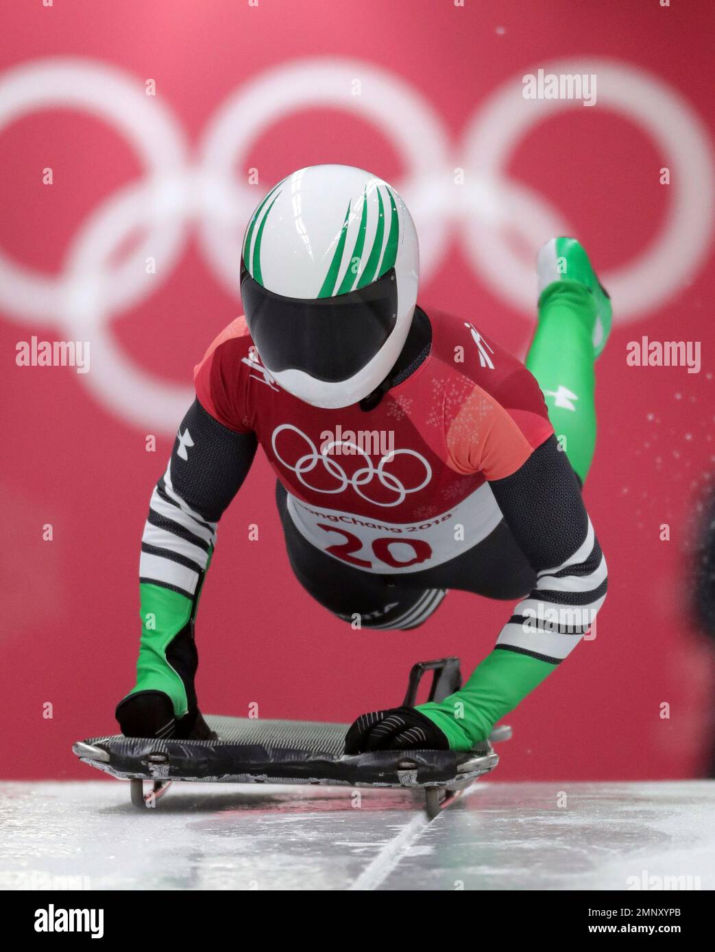 Simidele Adeagbo of Nigeria starts her first run during the women's ...
