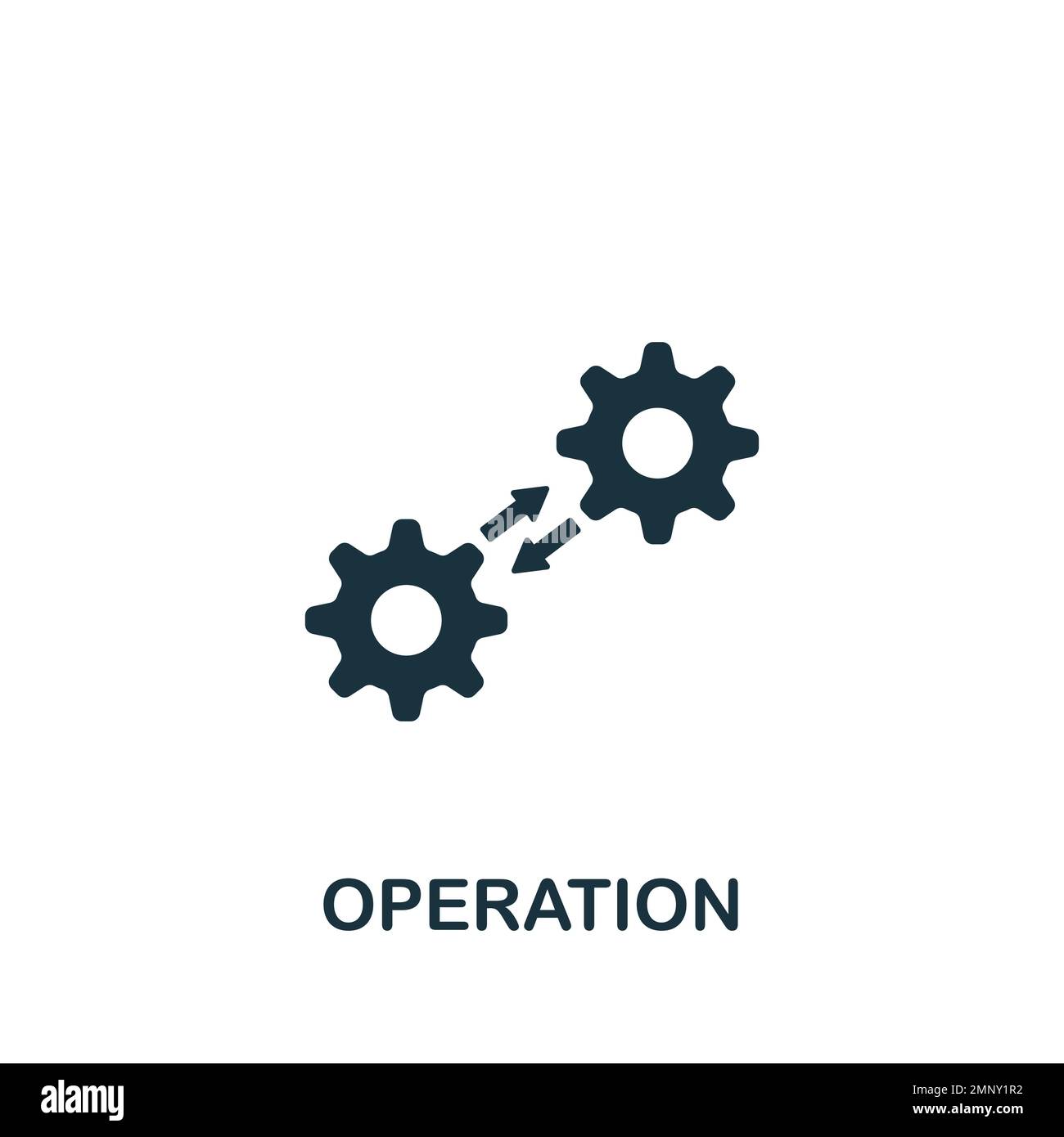 Operation icon. Monochrome simple sign from collaboration collection ...