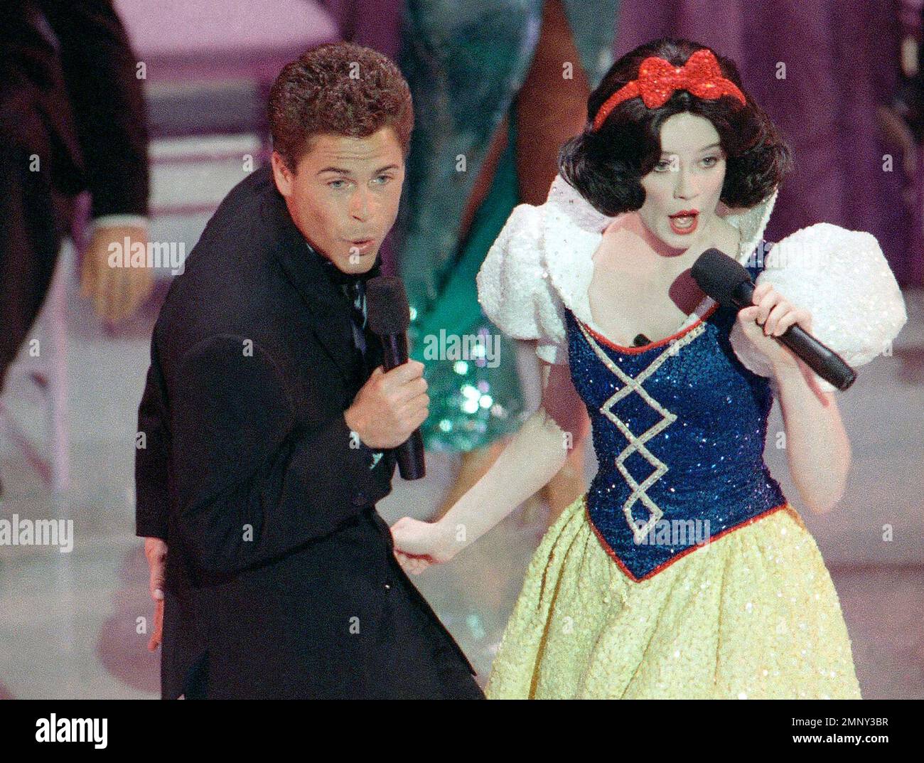 FILE-- In this March 30, 1989 file photo, actor Rob Lowe croons a tune ...