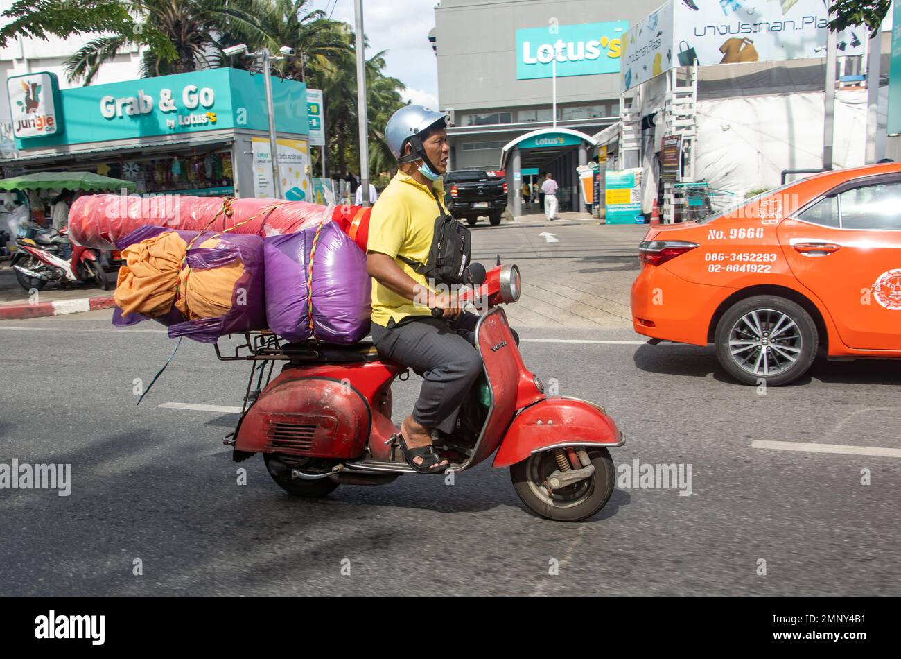 Thailand scooter pile hi-res stock photography and images - Alamy