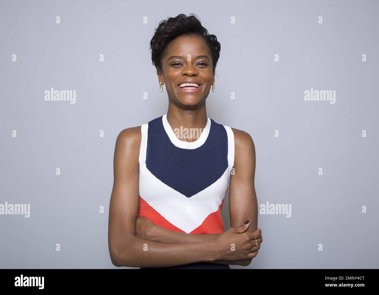 In this Jan. 30, 2018 file photo, Letitia Wright poses for a portrait ...