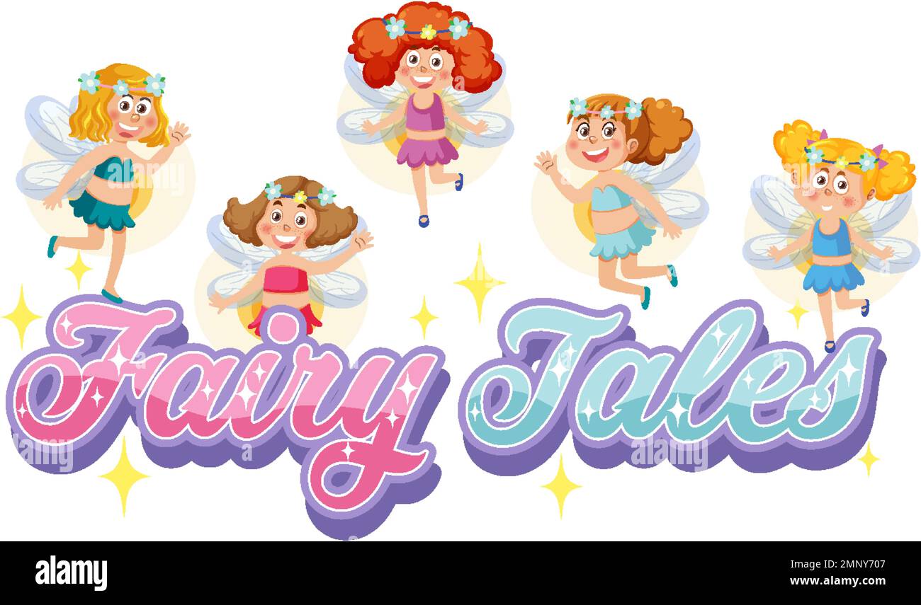 A set of cute fairy girls illustration Stock Vector Image & Art - Alamy