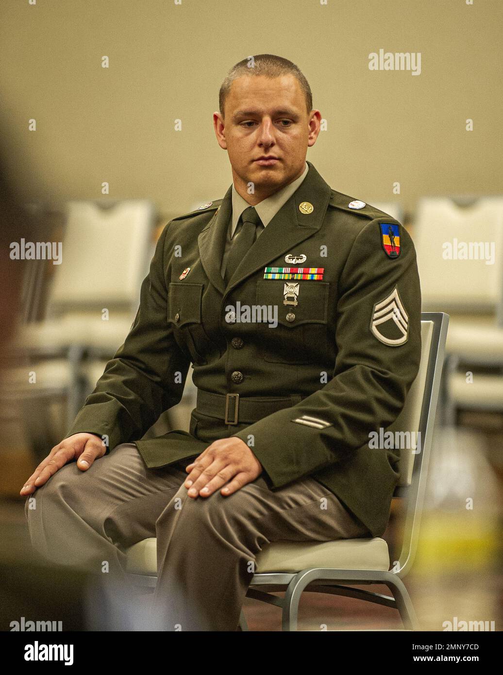 U.S. Army Staff Sgt. Bryan Kummer, with the U.S. Army National Guard ...