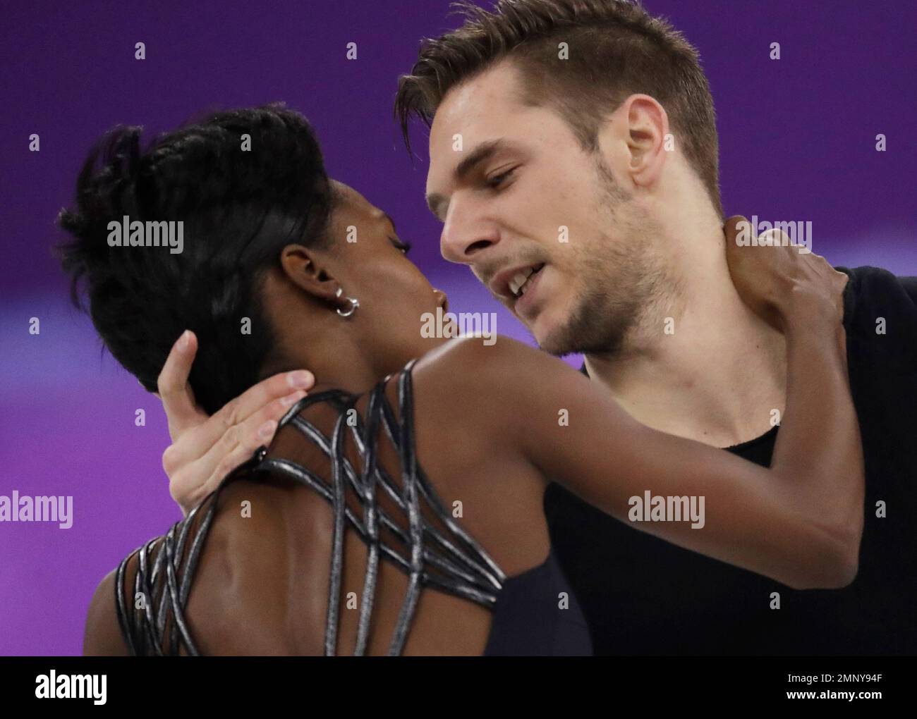 Vanessa James and Morgan Cipres of France perform in the pairs free ...