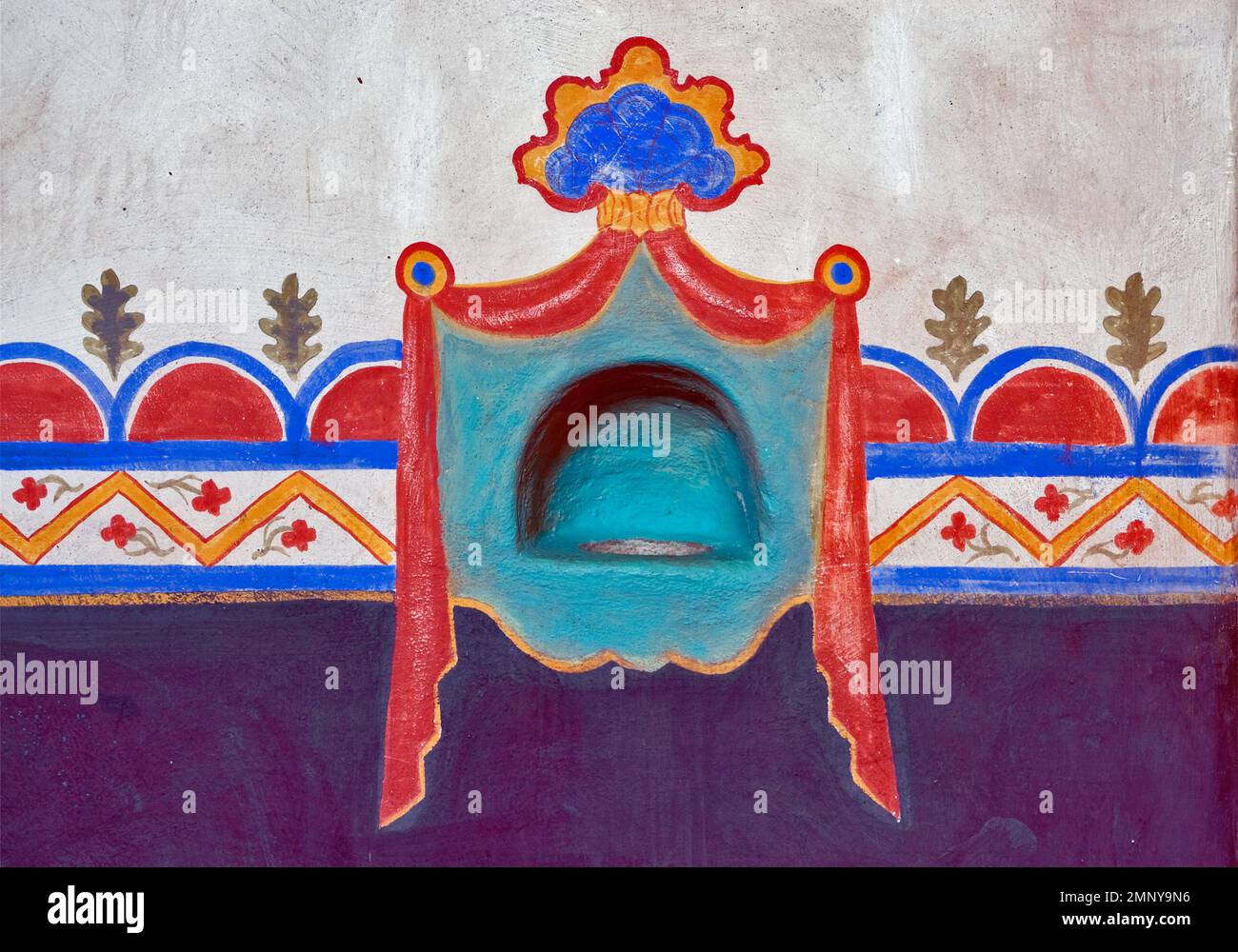 Holy water receptacle at church, Mission San Antonio de Padua, near ...