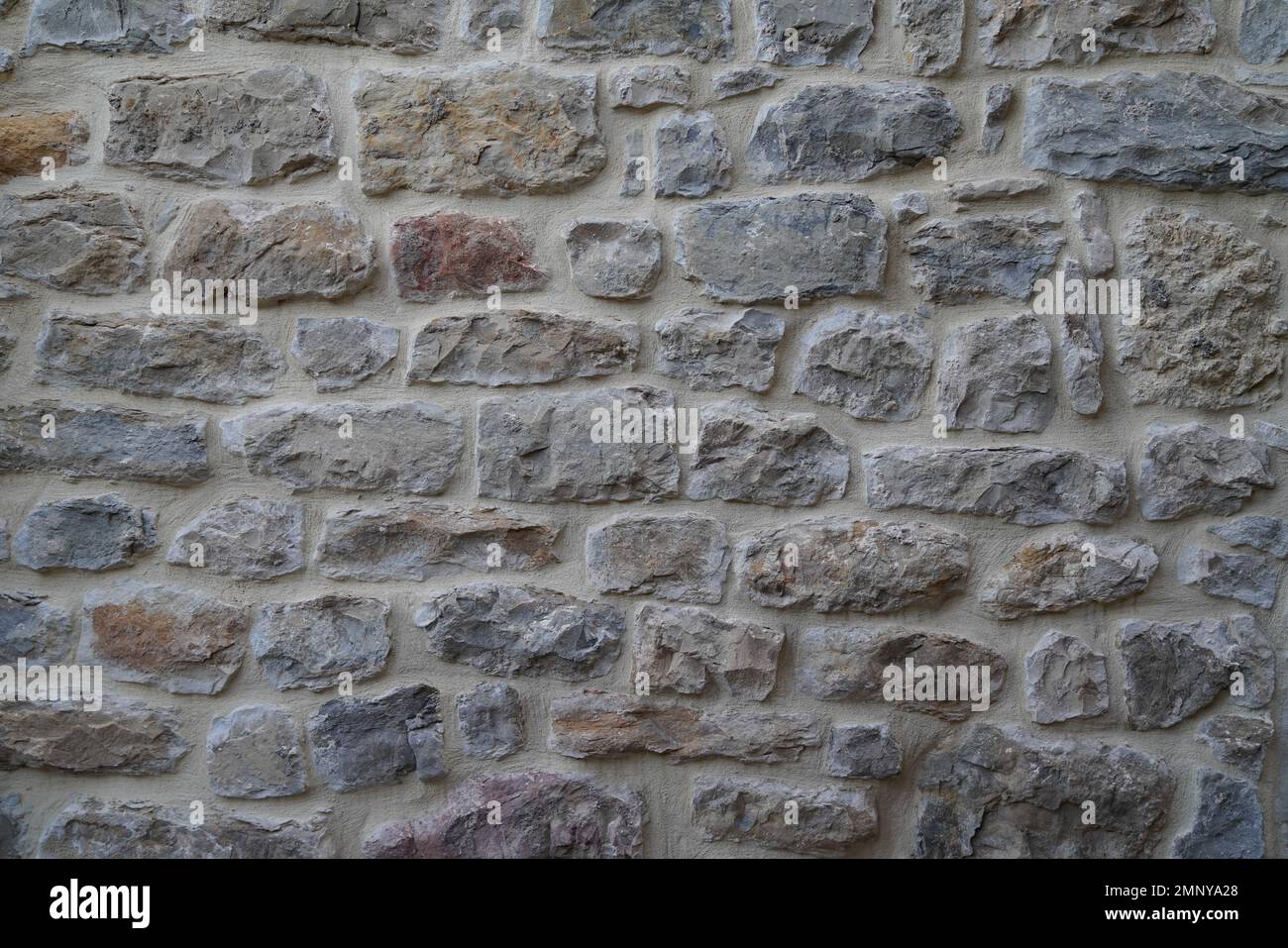 stones wall of rock horizontal stone outdoor facade background Stock ...