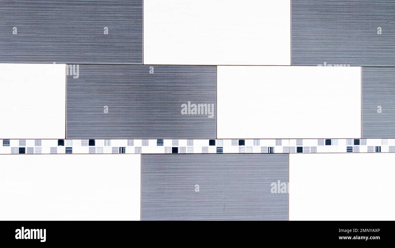 white gray tiles background paved floor grey design wallpaper Stock ...