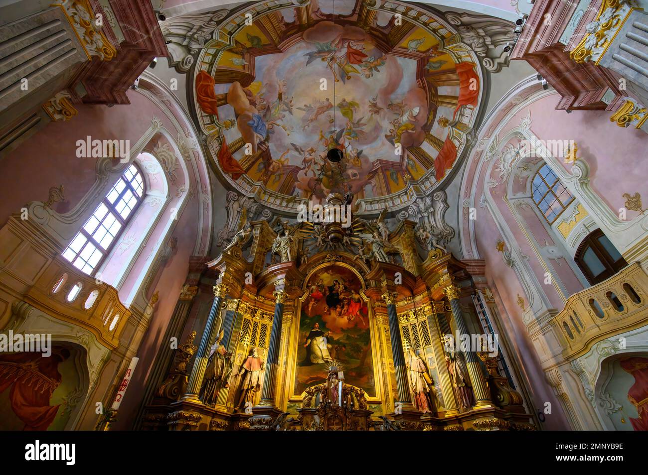 Budapest, Hungary. Interior of the Budapest's Inner-City Church of ...