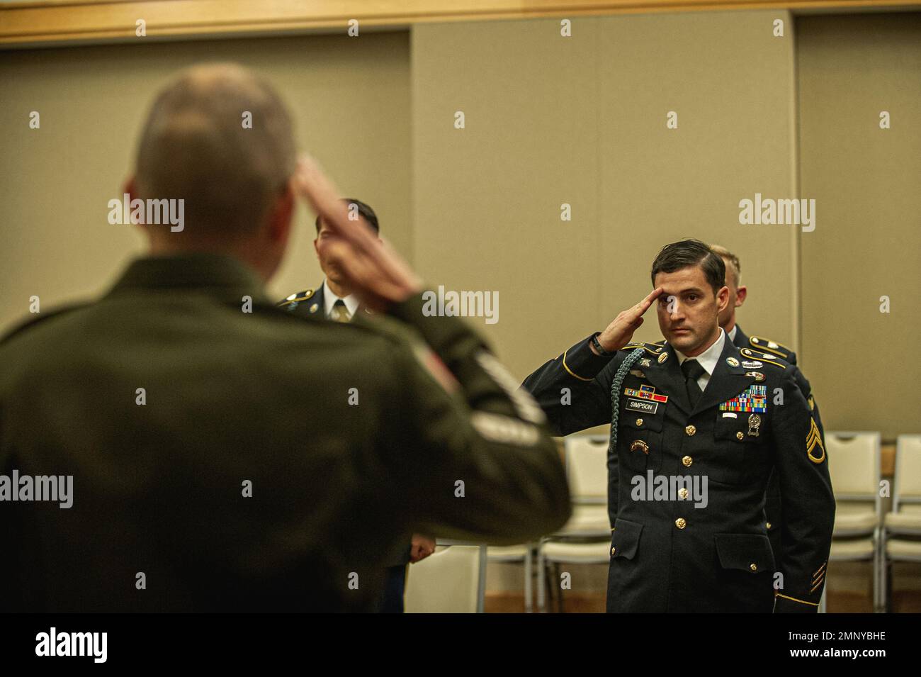 U.S. Army Staff Sgt. Devon Simpson, assigned to the U.S. Army Special ...