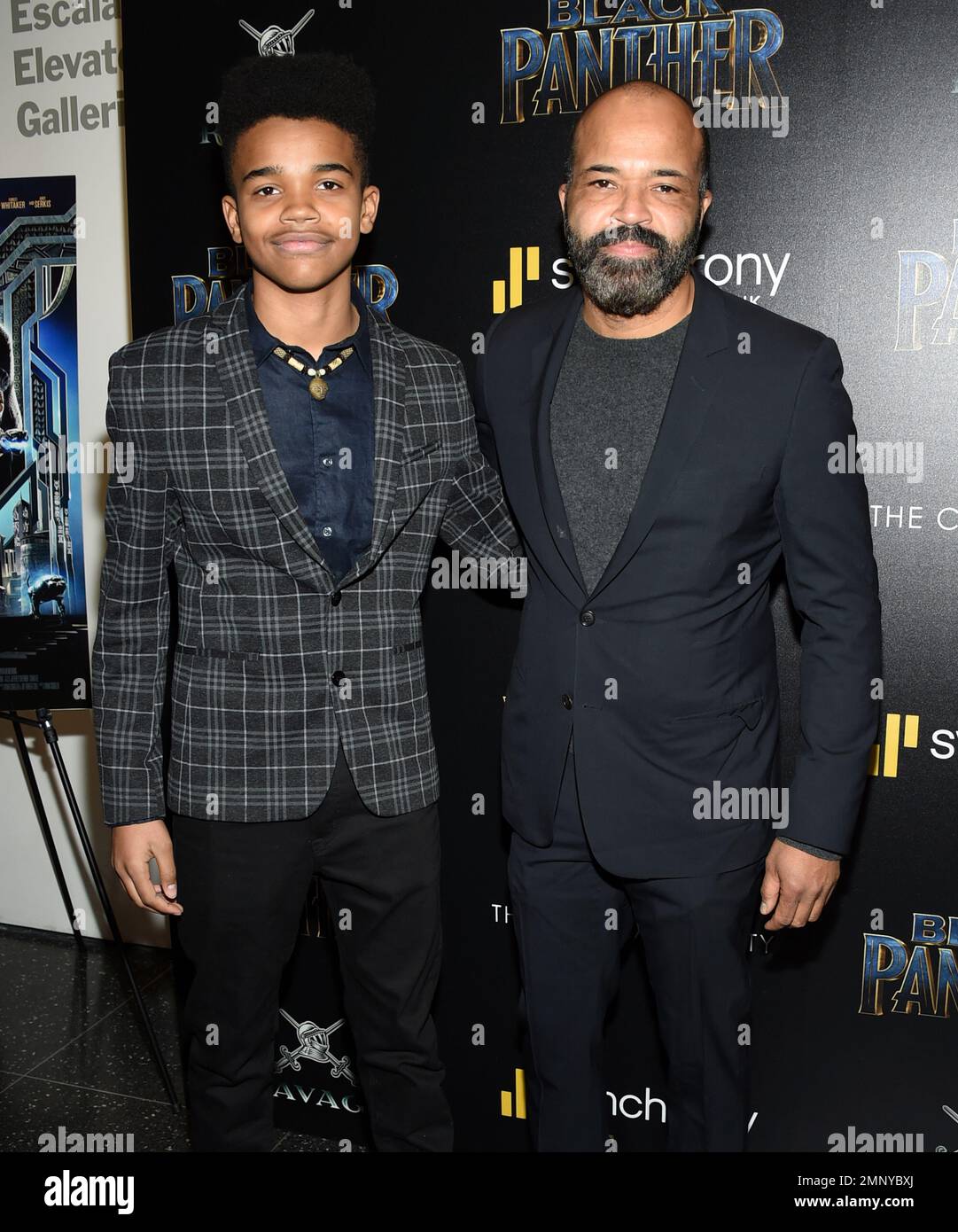 Actor Jeffrey Wright and son Elijah Wright attend a special screening ...