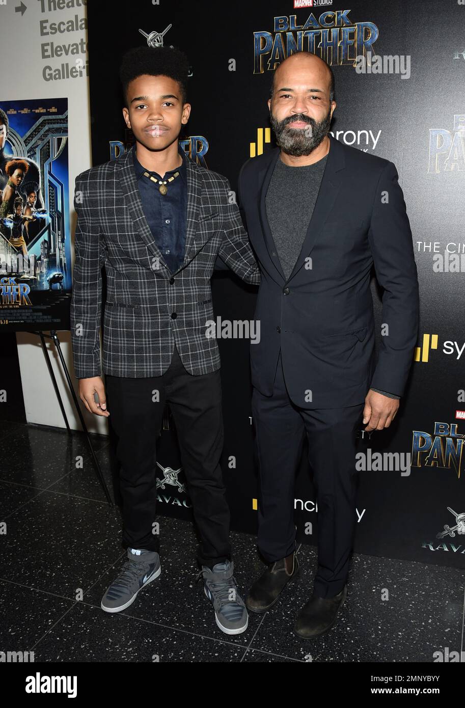 Actor Jeffrey Wright and son Elijah Wright attend a special screening ...