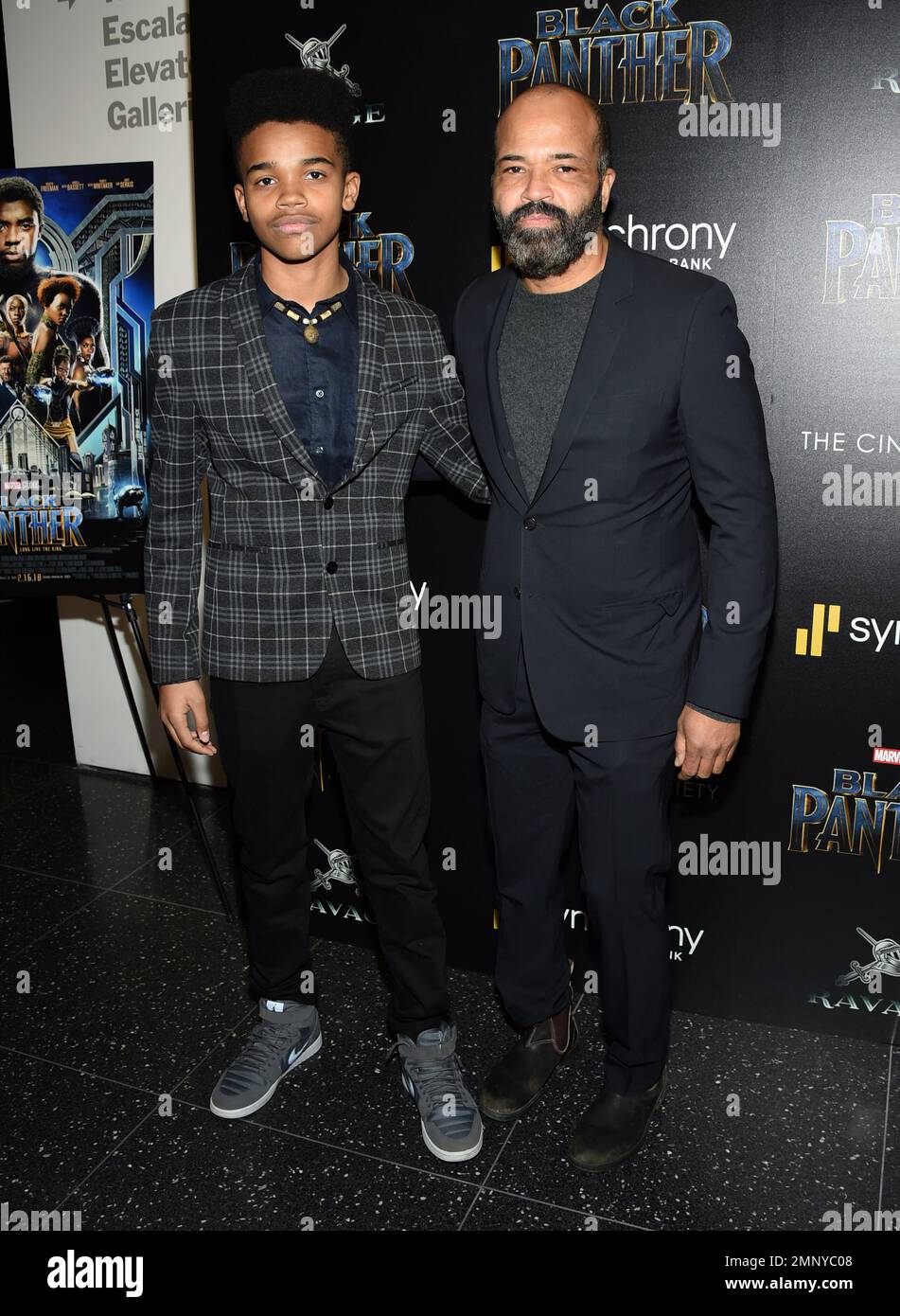 Actor Jeffrey Wright and son Elijah Wright attend a special screening ...