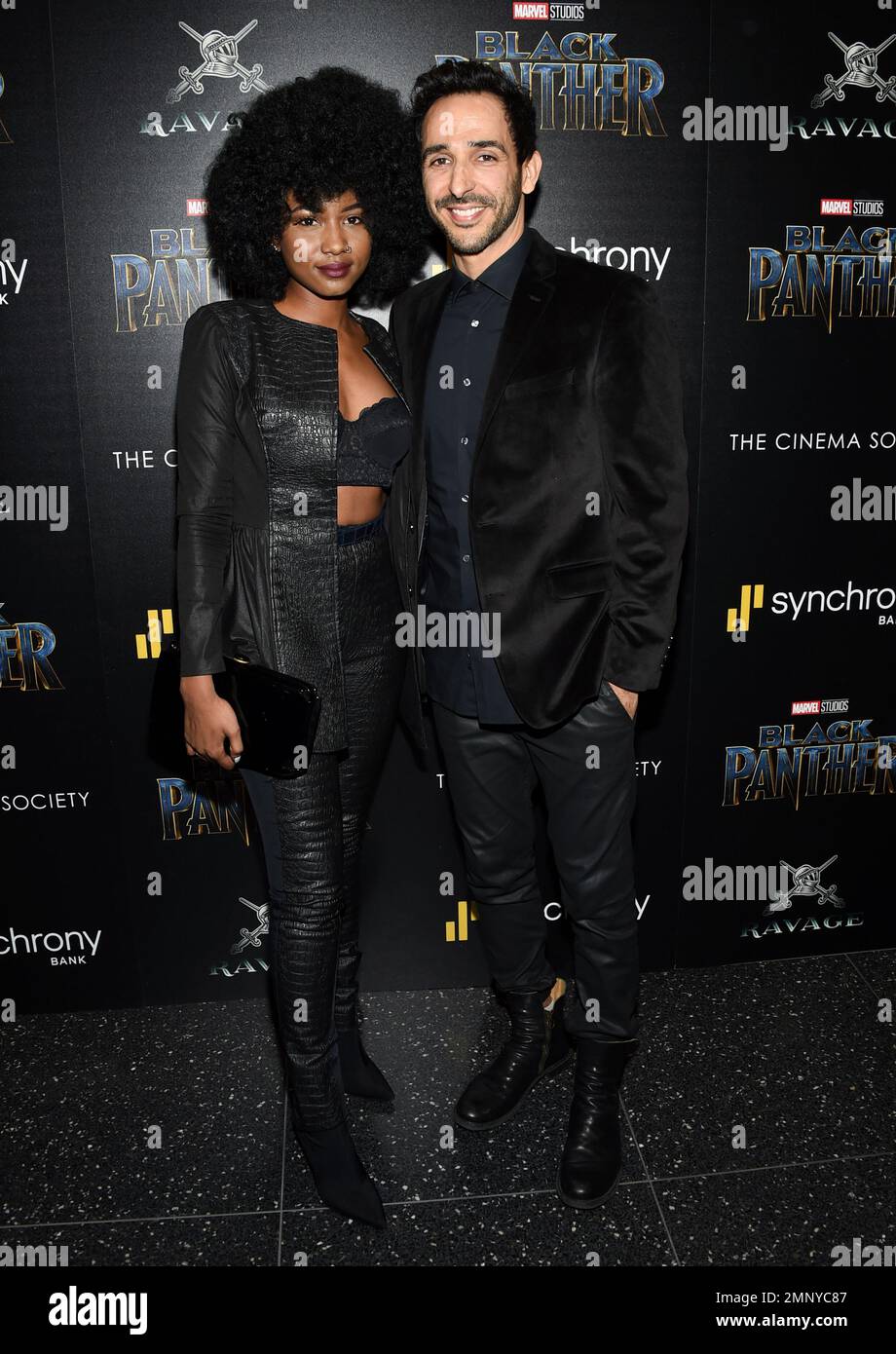 Actor Amir Arison, right, and Ornella Suad attend a special screening ...