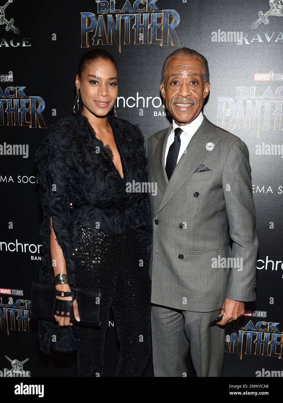 Al Sharpton and Aisha McShaw attend a special screening of "Black ...