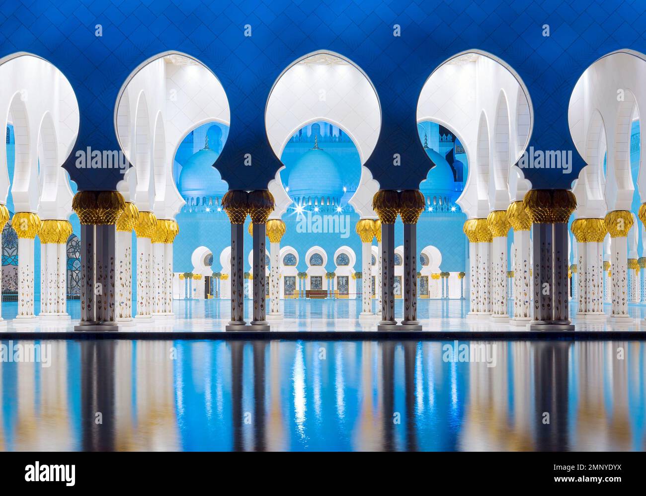 View of famous View of famous Cheikh Zayed Mosque Mosque, Abu Dhabi, by ...