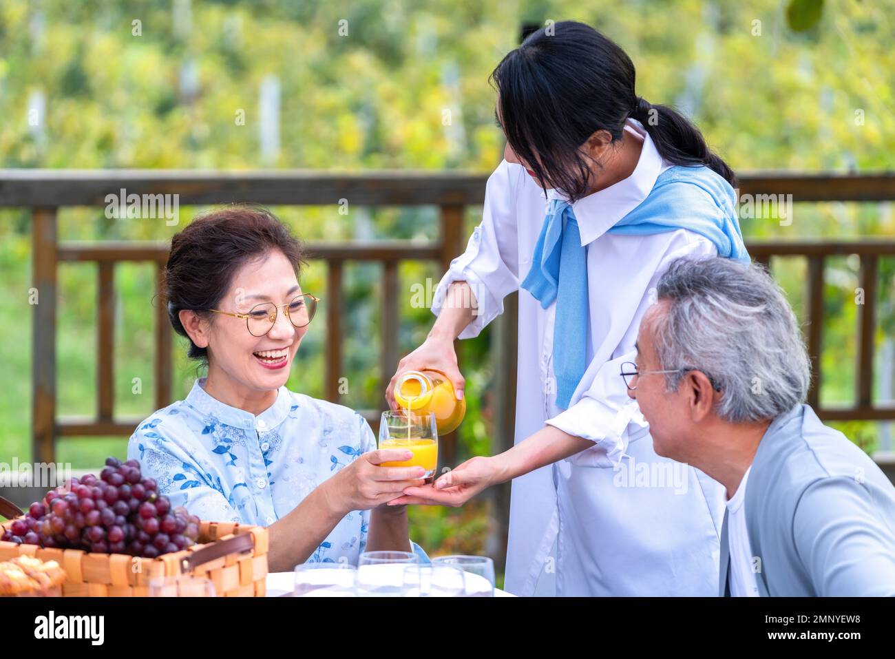 The happy family Stock Photo - Alamy