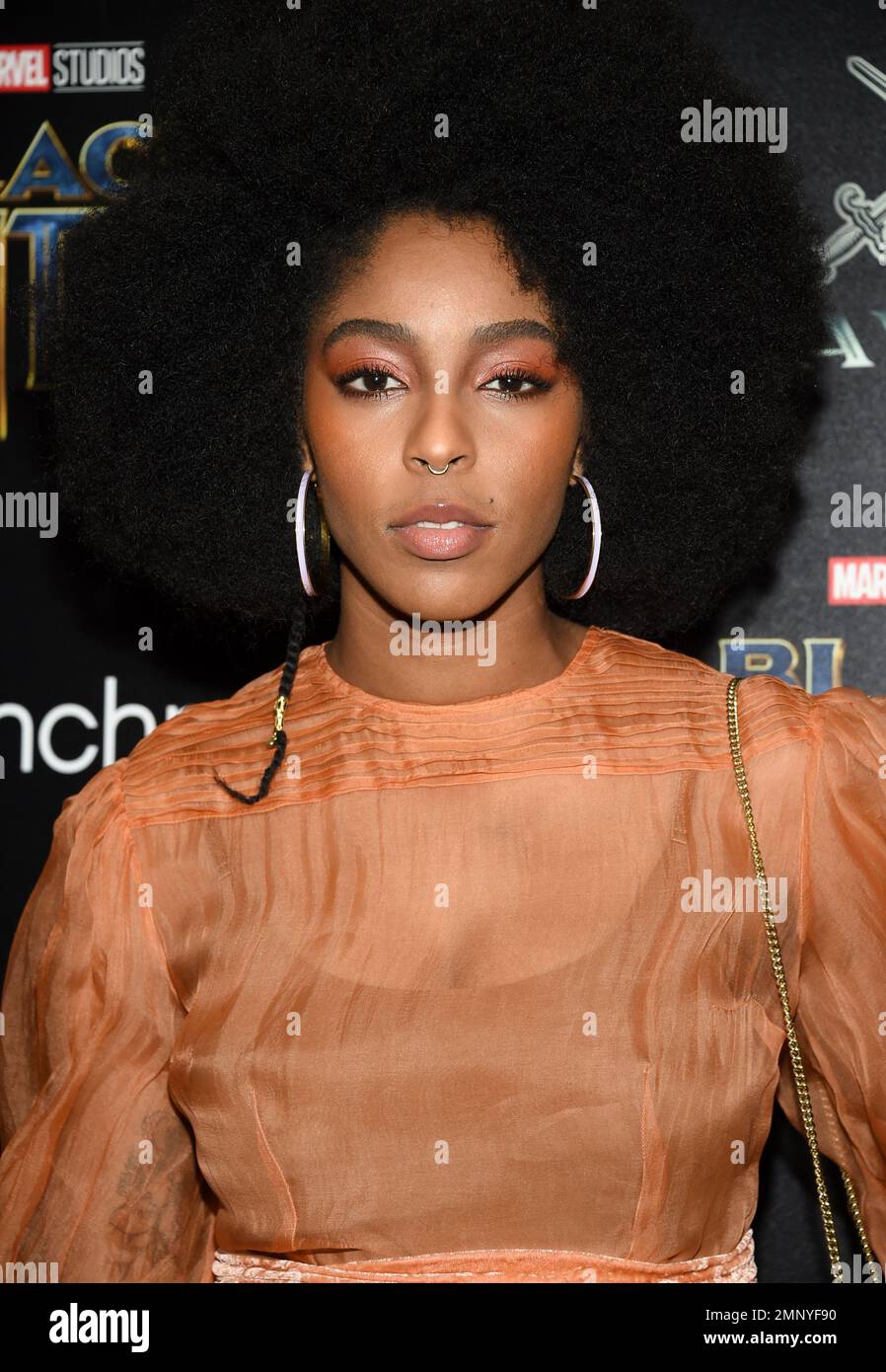 Jessica Williams attends a special screening of "Black Panther" at the ...